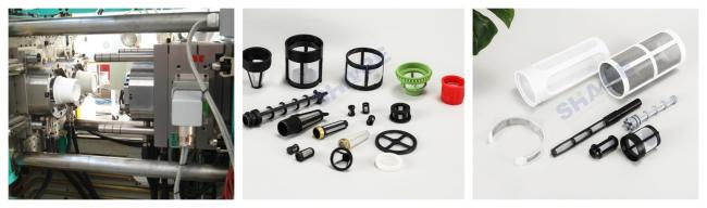 mesh insert moulded filter