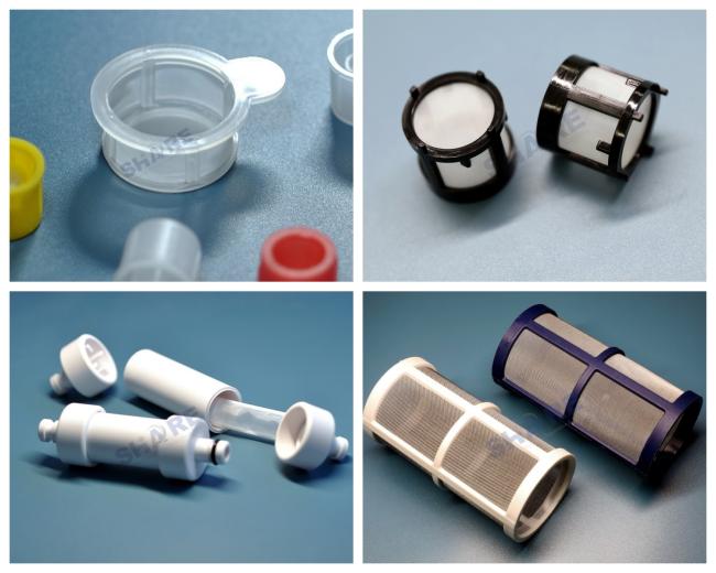 mesh insert plastic moulded filter