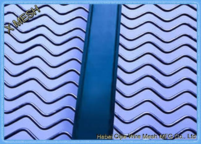 深緑色ポリウレタン結合ワイヤー カバーが付いている自浄式スクリーンの網のHの網の部分。