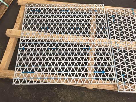 hojas de metal decorativas con openings-003 modelado