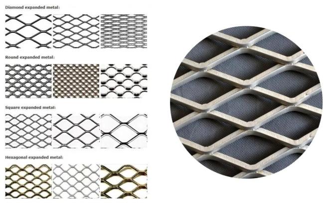 estilo de apertura de la malla metálica ampliada