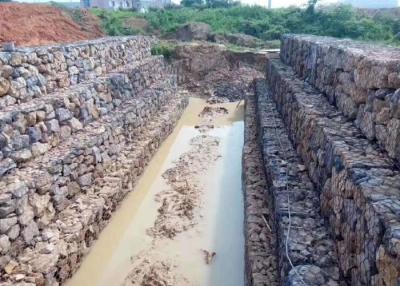 Cina HD ha galvanizzato la parete di pietra H1m ha saldato la scatola del gabbione in vendita