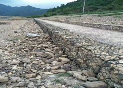 Cina Il PVC ha ricoperto i canestri del gabbione di Galfan dell'inondazione di controllo in vendita