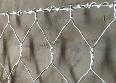 Cina maglia esagonale materiale del gabbione galvanizzata 90x110mm del filo di ferro Iso9001 di 2x1x1m Hdg in vendita