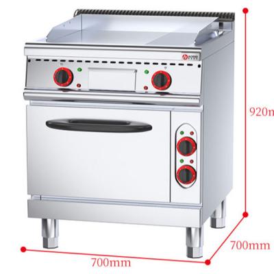 China Quente 1/3 Grill Grove Pancake Grill Elétrico Comercial Com Forno 560 * 600 * 270mm à venda