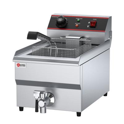 China Industrial Hotel Restaurante Fornecedores 13L Electric Deep Fryer Prata com 1 tanque 1 cesta à venda