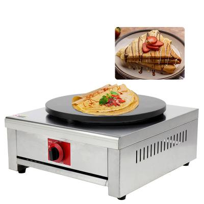 China Home Commerciële 40cm Gas Roti Crepe Maker Roterende Crepe Maker Pancake Machine Te koop