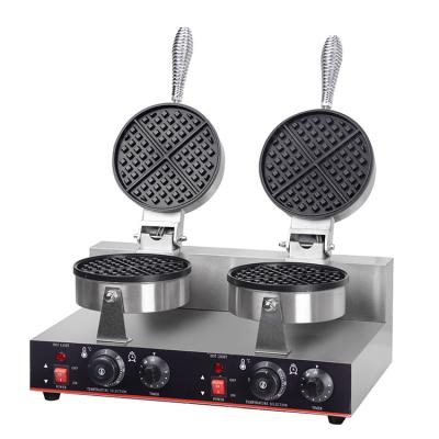 China Commerciële 2 platen elektrische niet-klevende wafels met anti-brandgreep en 220V Te koop