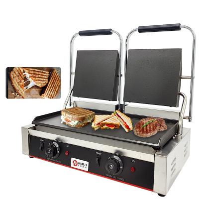 Cina Grill elettrico di contatto durevole per la produzione di panini su tavola Grill in acciaio inossidabile in vendita