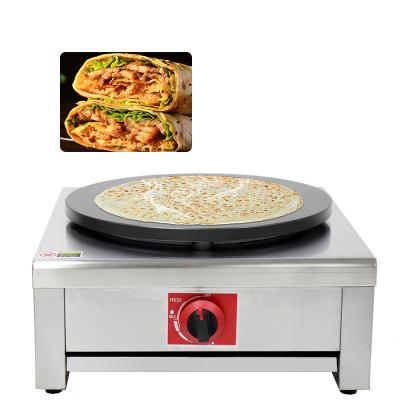 China Restaurant LPG/NG Commerciële gas broodmachine Eenkop 40cm Crepe Maker Machine Te koop