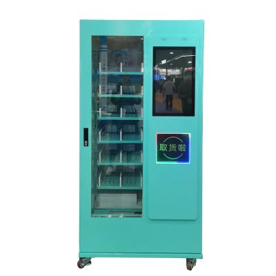 China Commercial 24 Hours Self XY Lift Mini Steel Frame Cold Drink Touch Screen Cake Vending Machine for sale