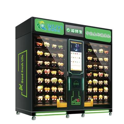 China Fast Delivery 32 Inches Touch Screen Salad Fruit Vegetables Sale Guangdong Vending Machine for sale