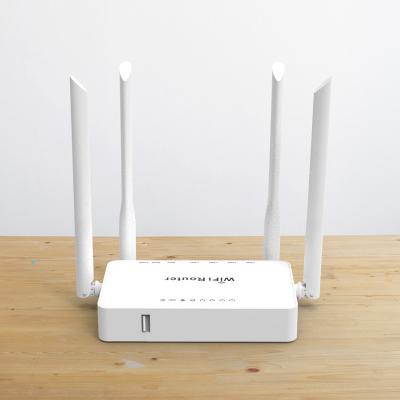 中国 300Mpbs 2.4G WifiのルーターのOpenwrtファームウェア白い色802.11N 5dBi MT7620Nのチップセットの家を使用して 販売のため