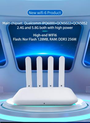 China router 10/100/1000Mbps Openwrt instantâneo do router 802.11AX Wifi 128MB de 1800Mbps Mesh Wifi 6 à venda