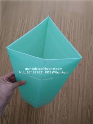 China Triangular corflute tree guard Sleeves / Corflute Plastic Tree Guards for sale