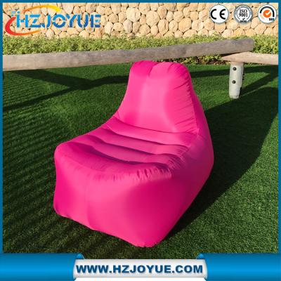 China New Design OEM Logo Fast inflatable lounger sofa Sleeping air lounge sofa hangout laybag.air chair for sale