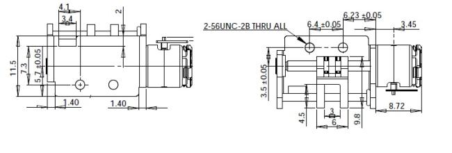 VSM08102 8mm Micro Stepper Motor - Technical Drawing