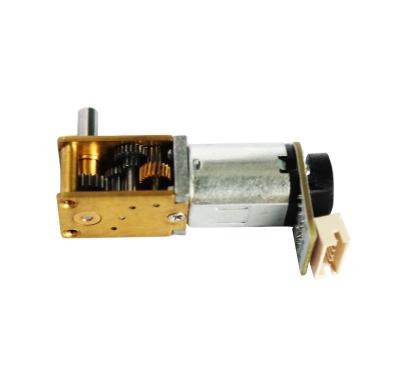 Κίνα Ταχύτητα φόρτωσης 2,4 ~ 6 ((V)) 12250 RPM Brush DC Gear Motor με Worm Gear Box για ηλεκτρικές κλειδαριές θυρών προς πώληση