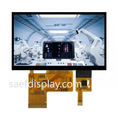 China 4.3" 1000nit IPS TFT LCD 480×272 RGB Kapazitäts-Touch RGB 24-Bit Parallel -30°C bis +80°C (USA/Deutschland) zu verkaufen