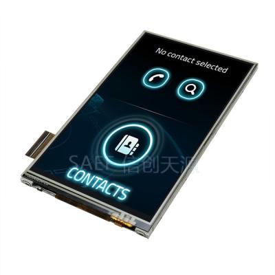 China 45 interfaz de la pulgada 480x800 HX8369-A01 Mipi de la pantalla de visualización de los pernos IPS TFT LCD 4,3 en venta