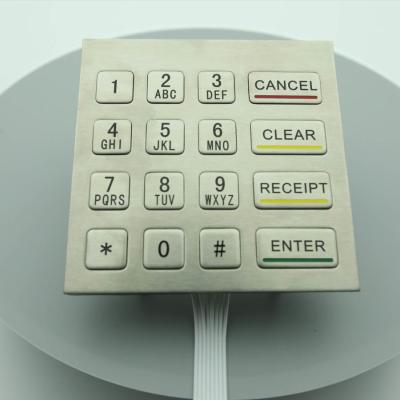中国 自己サービス キオスク16のキーのためのキー マネージメントのパネル取り付けの金属の数字キーパッド 販売のため