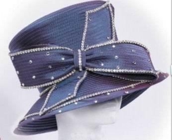 China Chapéus lindos da igreja das senhoras roxas, correntes impressionantes do diamante para o dia normal à venda