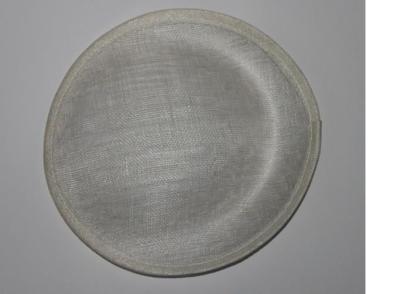 Cina Le signore adattano la base su 3 strati, bianco Fascinator di Sinamay di forma rotonda di 25x24.5cm in vendita