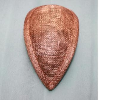 Cina Forte base piccola d'irrigidimento su ordinazione di Sinamay su 3 strati per Fascinators, 15.5x8.5cm in vendita