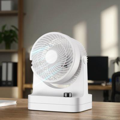 China Desk Fan With Wide-Angle 3-Speed Oscillating Table Fan with Knob Control & 90° Manual Tilt, Quiet Operation Desktop Fan for sale