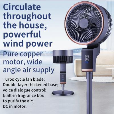 China Smart Dual-Height Air Circulator & Aroma Diffuser Fan Energy Saving & Silent for Outdoor Hotel Household Use CE/UKCA Certified for sale