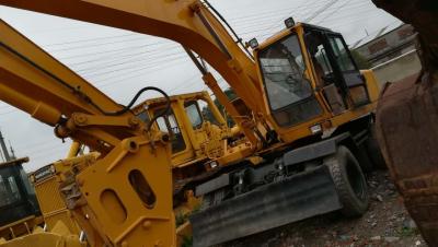 China 2012 maakte de Jaar Gebruikte Graafwerktuigmachine Hyundai 200W-5 Wielgraafwerktuig Korea Te koop