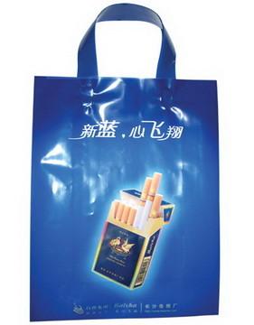 China LDPE soft loop handle shopping bag for sale