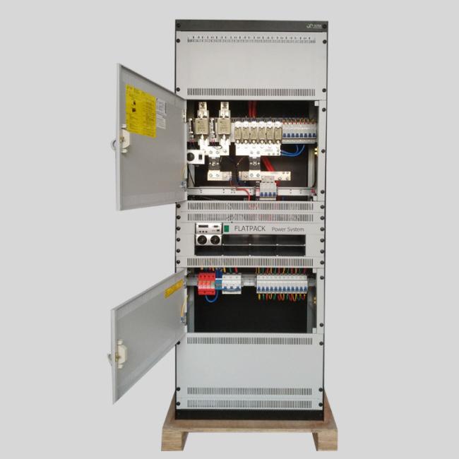 Delta FP2 PRS3000 telecom power cabinet front view