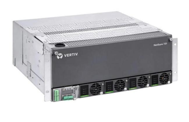 Vertiv NetSure 731 A41 19-inch embedded DC power system front view