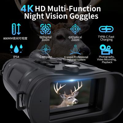 China Binóculos de Visão Noturna Infravermelha Mini90 com Zoom Óptico 6X, Fotos de 40MP e Vídeo 4K, Bateria de 15 Horas, Veja no Escuro para Pesca, Passeios de Barco, Caminhadas e Camping à venda