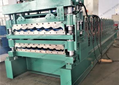 Cina il rotolo del doppio 220V che forma il tetto del metallo dello SpA 5.5KW della macchina rotola precedente in vendita