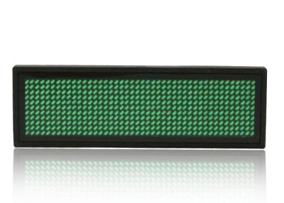 Cina Mini distintivo di nome facente scorrere verde del LED ricaricabile per annunciare in vendita