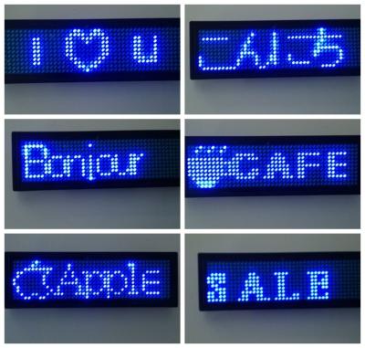 Cina Backup di batteria ricaricabile dell'esposizione di LED di Digital il mini piccolo LED firma dell'interno in vendita