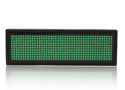 Cina Distintivo di nome programmabile verde del LED 92x27x7 millimetro con porto mobile in vendita