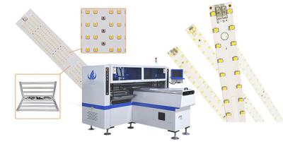 China Máquina montadora de PCB de doble brazo Máquina para fabricar tubos LED de alta velocidad en venta