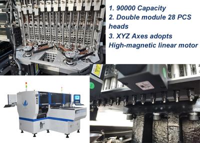 Cina Doppia testa SMT Pick And Place Machine per luci a LED / prodotti elettrici in vendita