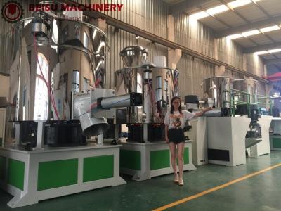 Chine Chauffage à grande vitesse de PVC de mélangeur de Turbo et malaxeur de refroidissement avec le PLC à vendre