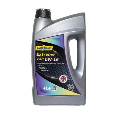 Cina Olio di motore per autovetture FSP 0W-16 completamente sintetico per motori TGDI in vendita