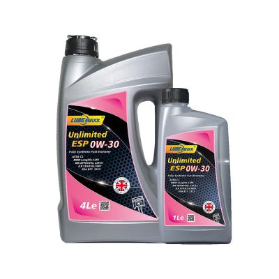China ESP SAE 0W-30 Aceites para motores de automóviles de pasajeros con niveles de rendimiento ACEA C2 en venta