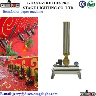 Cina CA 110V - 120V di effetto dell'arcobaleno di illuminazione della fase di nozze della macchina del cannone dei coriandoli in vendita