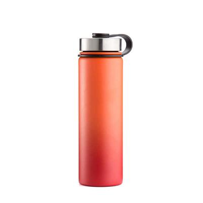 China De poeder Met een laag bedekte van de Flessensporten van het Roestvrij staalwater Vacuümfles met Deksel Te koop