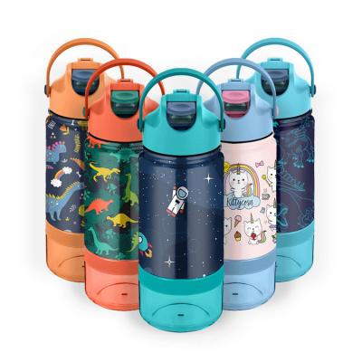 China Het Waterfles van de jonge geitjes Thermische Fles met Plastic het Siliconestro van de Snackkruik Te koop