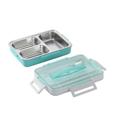 Cina Contenitore di alimento riutilizzabile su ordinazione del pasto di Logo Stainless Steel Lunch Boxes in vendita