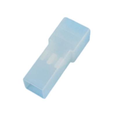 China Insulated Terminal Protection Cover,Custom Transparent Straight Block PVC Spade Terminal Sleeve 110/187/205/250 for sale