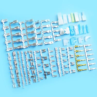 China 110 187 205 250 Brass 90 Pcb Tab Male and Female Connectors Lugs Non Insulated Flag Spade Type Crimp Spool Reel Terminals for sale